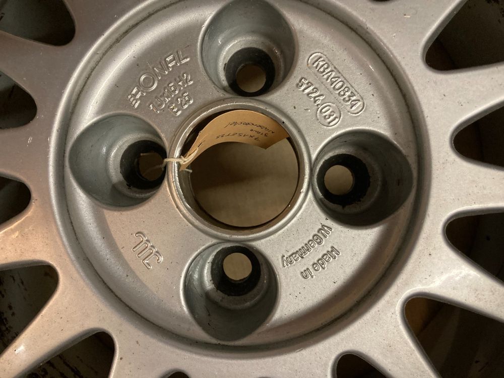 Ronal R8 7x15 ET25, Golf2 Typ 1G1, Alufelgen aus 1989 (Gebraucht) in ...