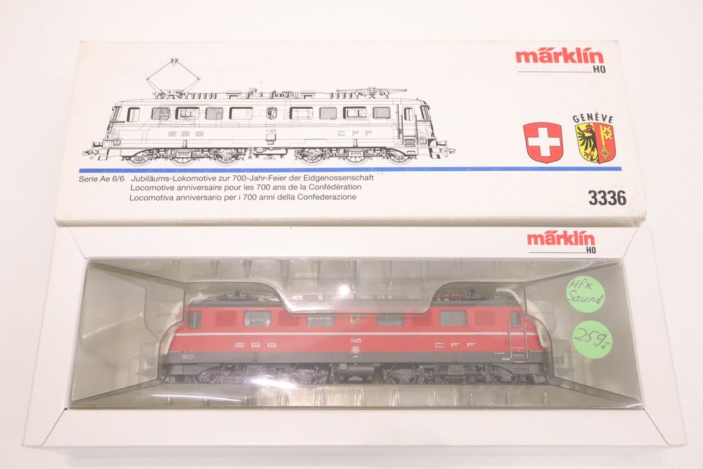 Märklin 3336 SBB Ae 6/6, Umbau, AC Digital mit Sound, H0 (Gebraucht) in ...