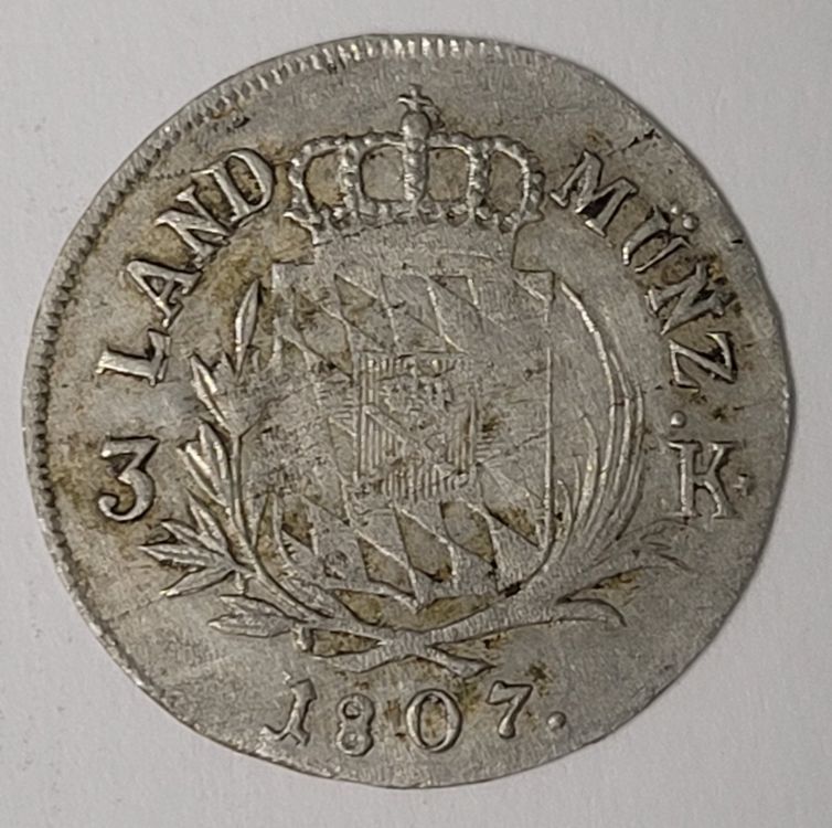 3 KREUZER / BAYERN 1807 (Gebraucht) in Mumpf für CHF 5 – mit Lieferung auf Ricardo kaufen