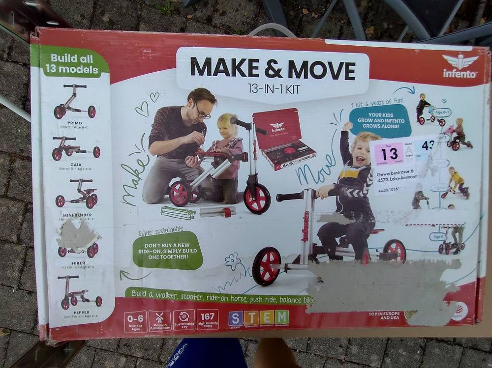 Infeto Make and move Kit (Gebraucht) in Subingen für CHF 50 – nur ...