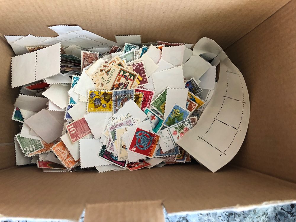 170 g Schweizer Briefmarken abgelöst (Gebraucht) in Veltheim AG für CHF ...