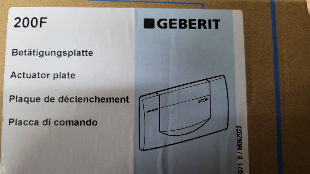 plaque declanchement geberit 200F | Kaufen auf Ricardo