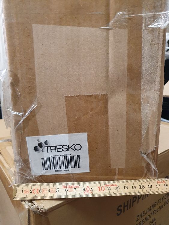 Neuwertiger, grauer TRESKO Arbeitshocker ABH-004 (Neu und ...