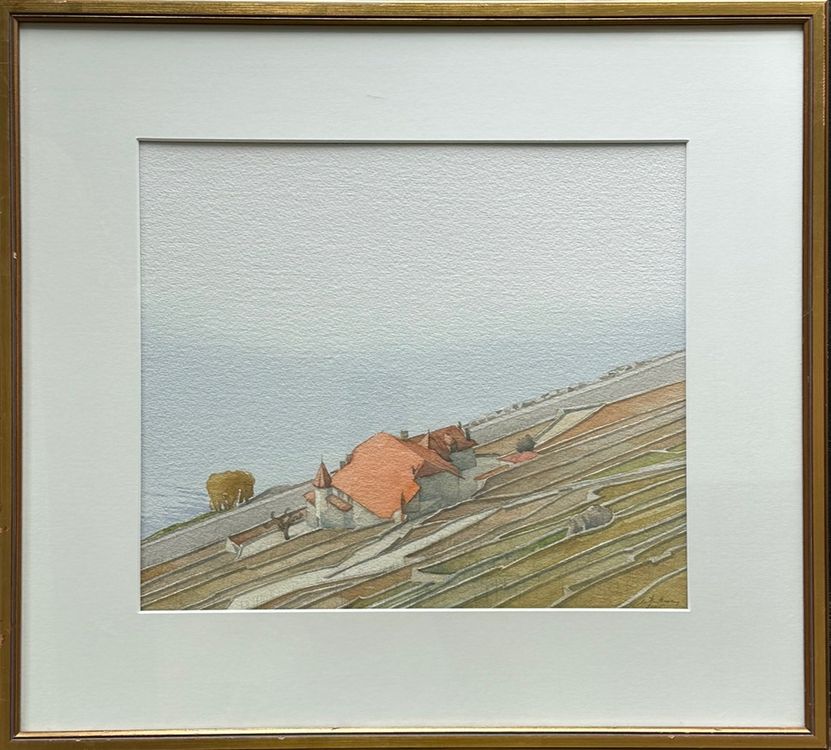 Michel TENTHOREY (1948) Grosses Aquarell (Gebraucht) in Waltenschwil ...