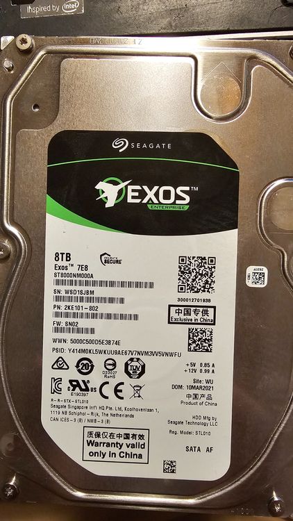 Seagate Exos 7E8 8TB HDD (pos.4) | Kaufen auf Ricardo