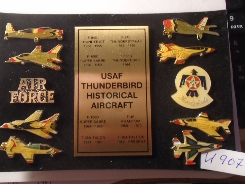 USAF Thunderbird Pins, Historical Aircraft, Rarität! (U907) (Gebraucht ...
