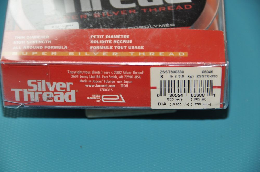Monofile Copolymer Angelschnur, 8lb/3.5kg, von Silver-Thread (Neu und ...