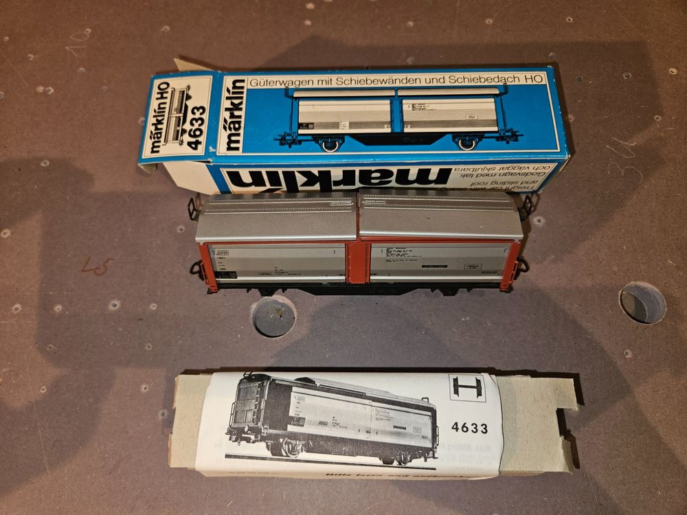 Märklin 4633 Schiebetürwagen mit vollständiger OVP selten | Kaufen auf ...