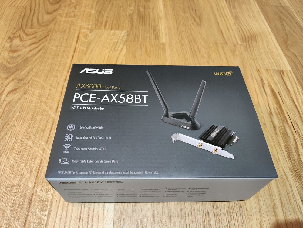 carte card wifi ASUS PCE-AX58BT AX3000 WiFi 6 Adapter pci (Gebraucht ...