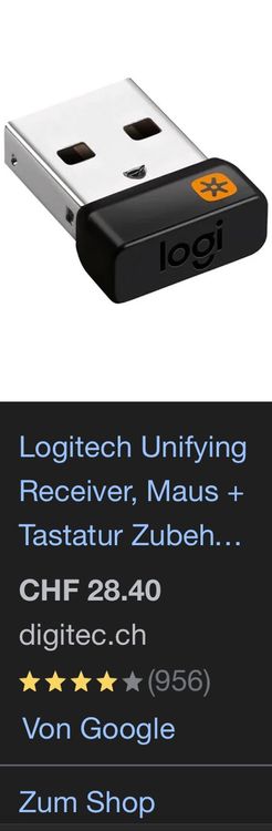 1 Logi Unifying Empfänger Receiver Dongle | Kaufen auf Ricardo