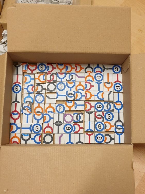 Blindschaltbild-Tafel System "Integra-Signum". Viel Zubehör. (Gebraucht ...