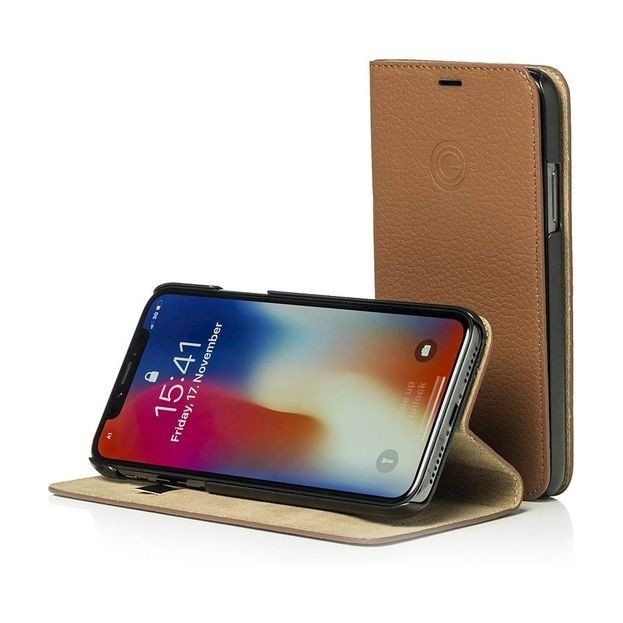 Mike Galeli - iPhone Xs / X Echtleder Book Case Tasche (Neu und ...