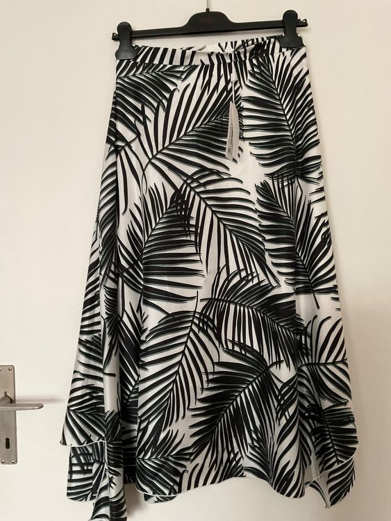 HUGO BOSS Seiden Rock Palmenprint Gr 36 NEU Etikett NP 350 (Neu und ...