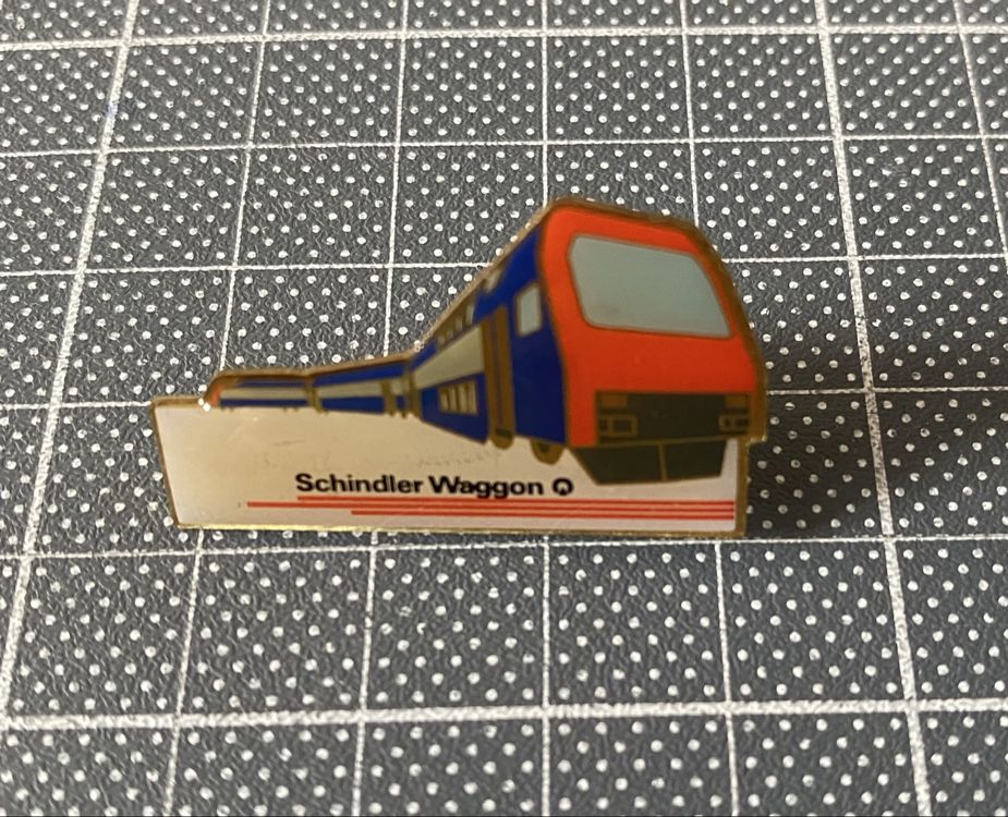 Seltene Schindler Waggon Anstecknadel - Zug Pin Rarität (Gebraucht) in ...