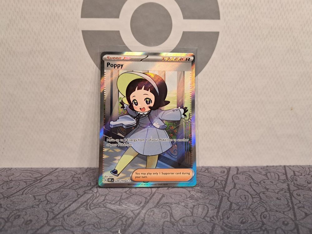 POPPY FULLART OBSIDIAN FLAMES POKEMON KARTE 220/197 (Gebraucht) in ...