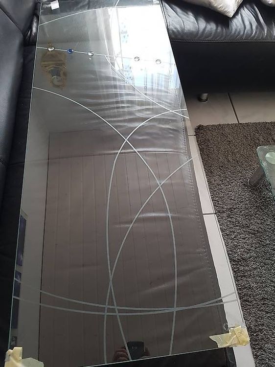 Glas-Tür-Einsätze 1x matt, 1x transparent (Gebraucht) in Boswil für CHF ...