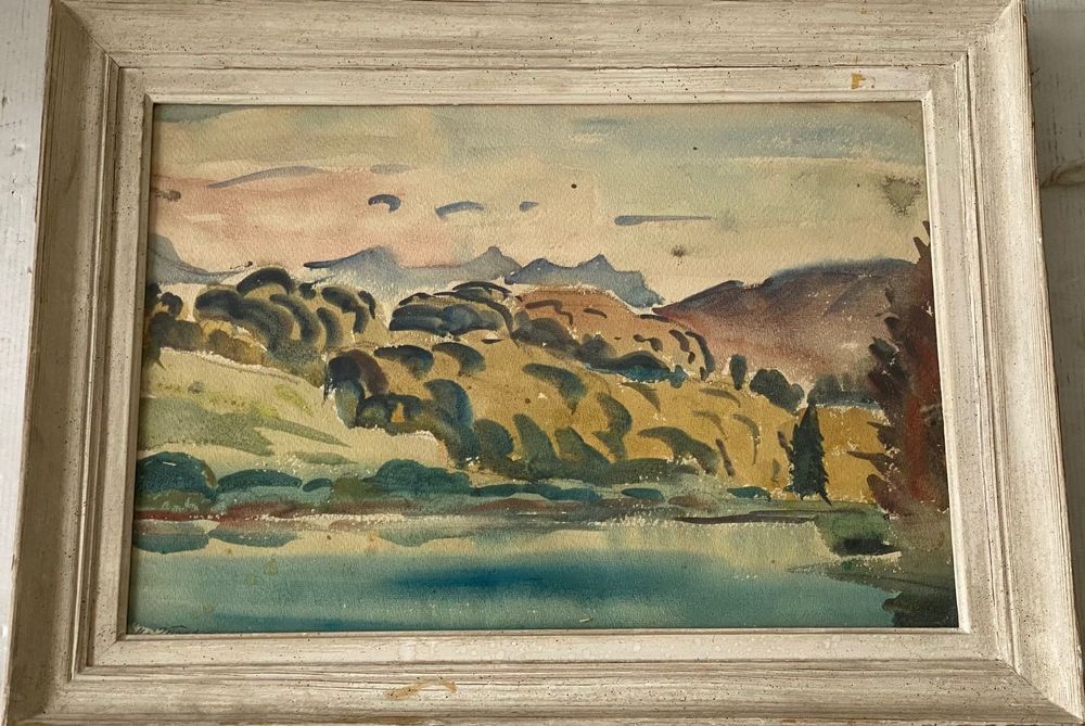 Berglandschafts Aquarell unleserlich signiert (Gebraucht) in Root für CHF 15 – mit Lieferung auf ...