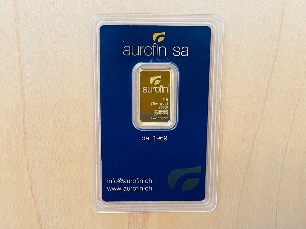 5g Aurofin - N° 3852 -Sammlerbarren (Neu und originalverpackt) in Weinfelden für CHF 397 – mit ...
