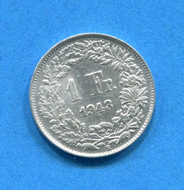 1 Münze 1 Franken 1943 (Gebraucht) in Luzern für CHF 3 – mit Lieferung auf Ricardo kaufen