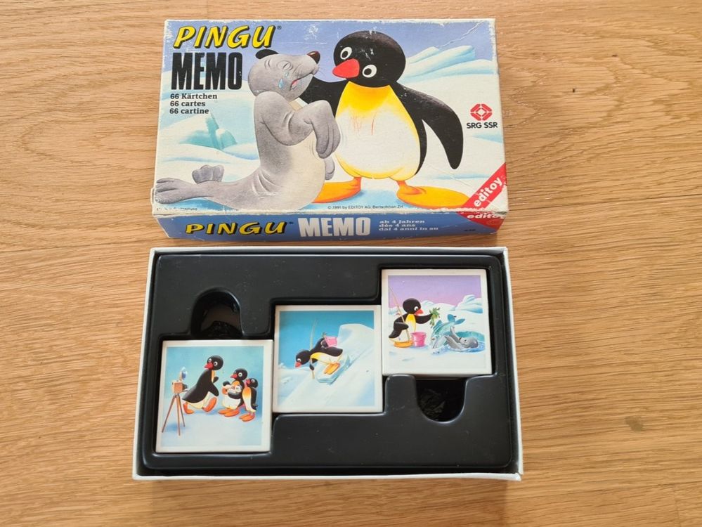Vintage Retro PINGU MEMO/ Memory von 1991EDITOY | Kaufen auf Ricardo