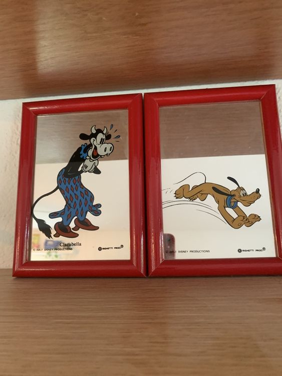 2x Wandbild "Clarabella & Pluto" Original Disney 1970 (Gebraucht) in ...