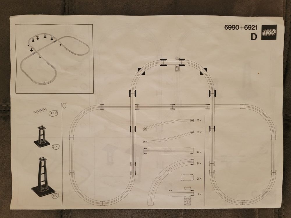 Plan Lego space Monorail für bahn 6990 + 6921 | Kaufen auf Ricardo