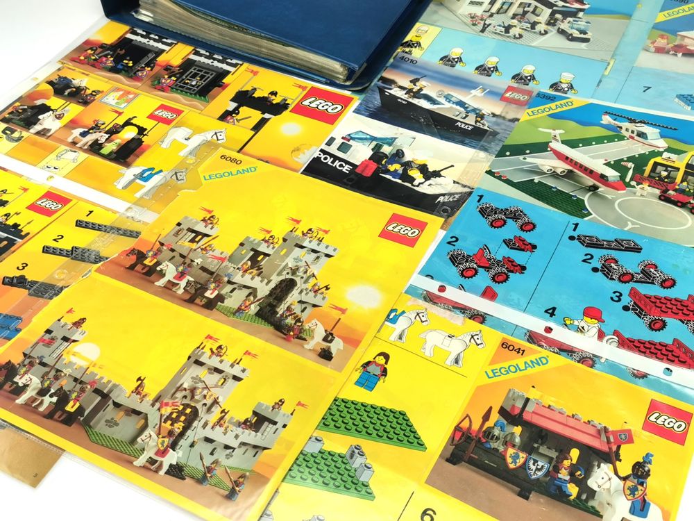 Ordner voller alter Lego Anleitungen Ritter, Legoland, Burg | Kaufen ...