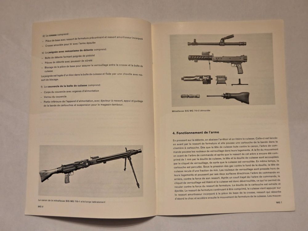 Prospectus original Sig Mitrailleuse MG 710 (D'occasion) à Choëx pour ...