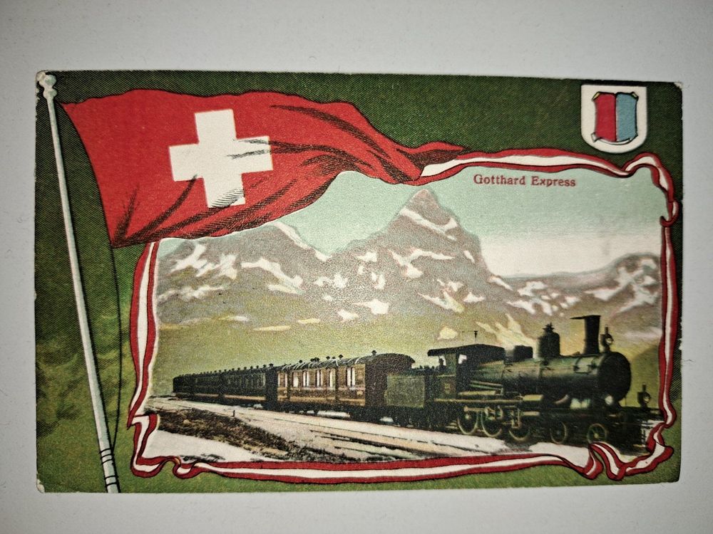 Ticino - Gotthard Express Litho-Ansichtskarte 1911 | Kaufen auf Ricardo