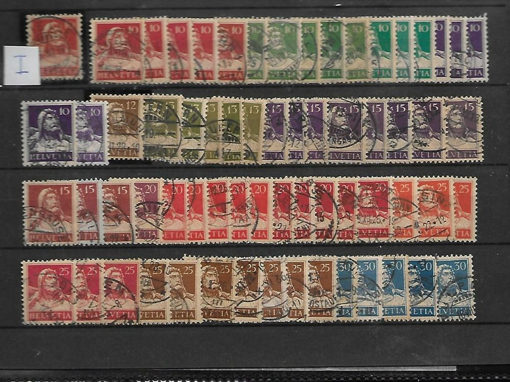 Tell gest.Restlot 1914 - 1933 Kat: CHF 205.- | Kaufen auf Ricardo