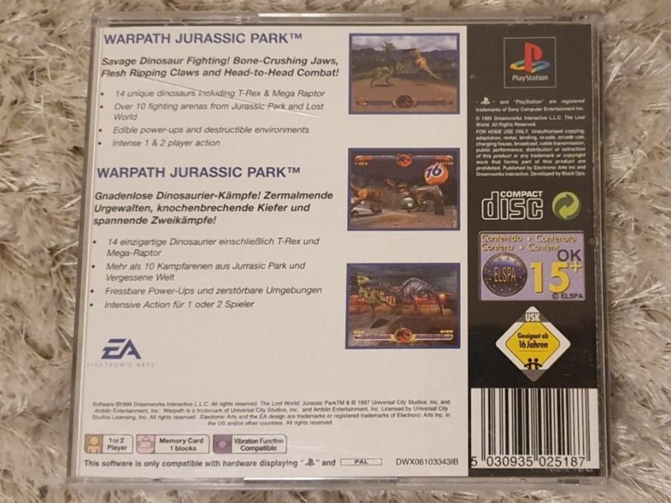 PS1 EA Classics Warpath Jurassic Park | Kaufen auf Ricardo