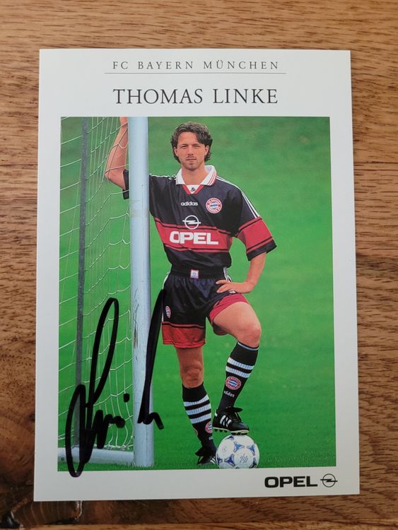 Autogrammkarte Thomas Linke / handsigniert / Bayern München (Neu ...