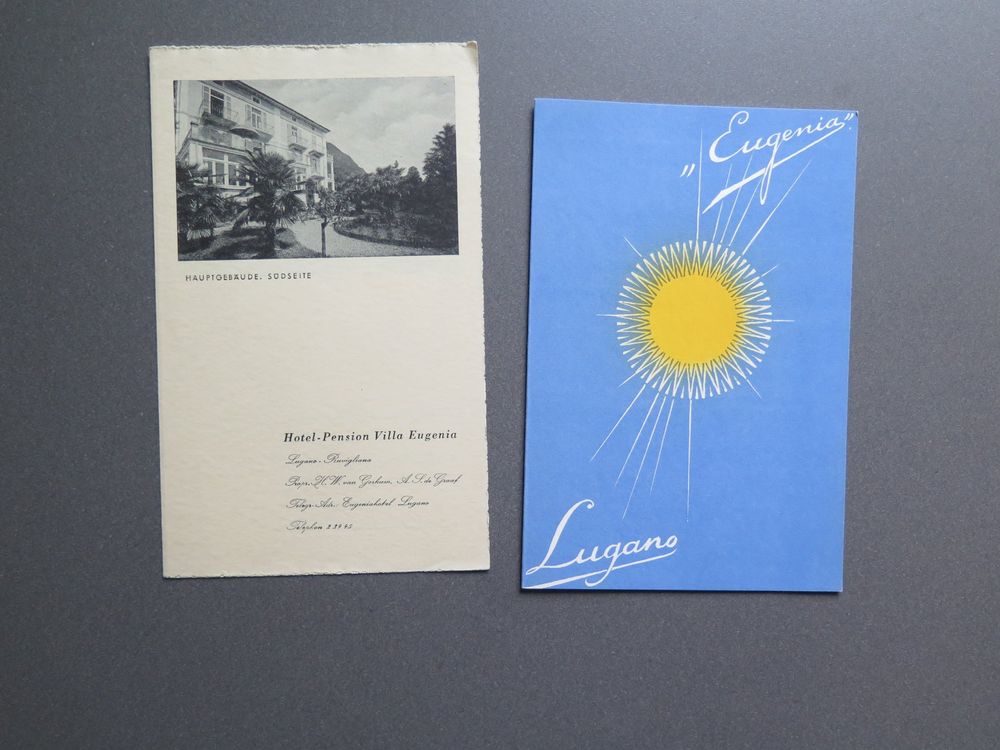 LUGANO - HOTEL-PENSION VILLA EUGENIA - FALTPROSPEKT (Gebraucht) in Wittenbach für CHF 29 – mit ...