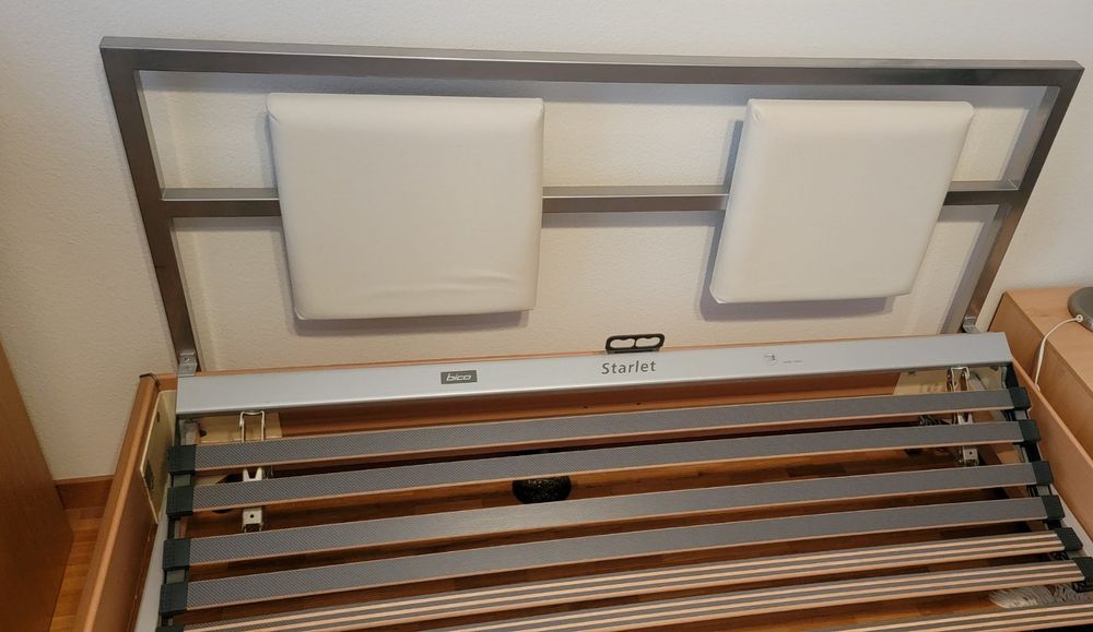 Möbel Hubacher Bett 140x200cm Bico Rost & Superba Matratze (Gebraucht ...