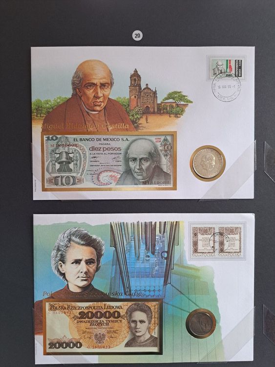 Numis - Banknotenbrief mit Münze 26 x 18 | Kaufen auf Ricardo