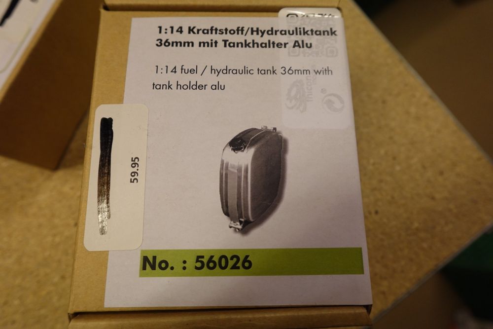 Thicon Models 1:14 Thicon Models 56026 Kraftstofftank ab 1.- (Neu und ...
