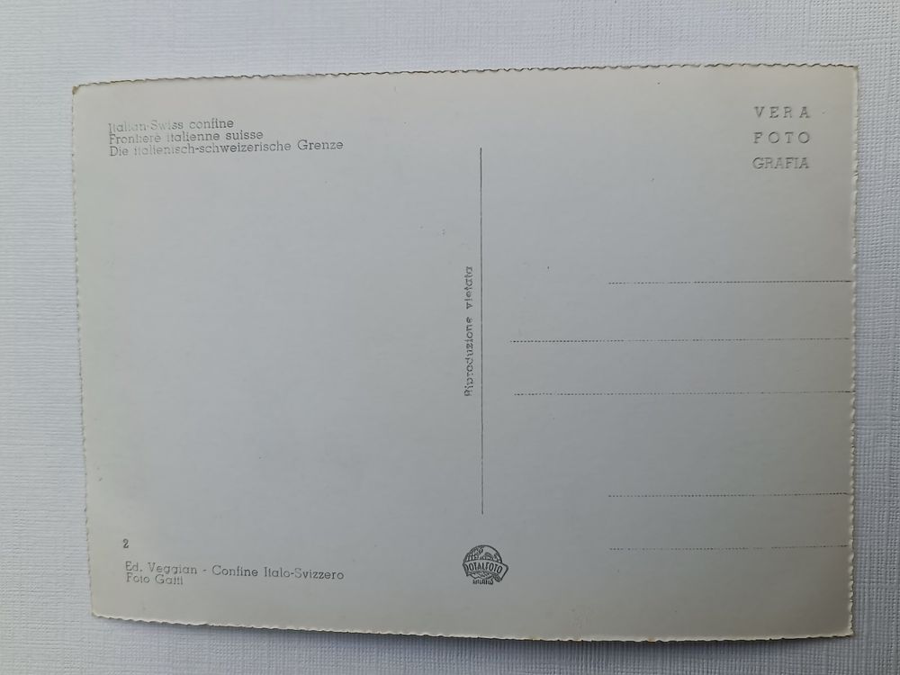 Photo Karte / Confine Italiano - Dogana Svizzera (Gebraucht) in für CHF ...