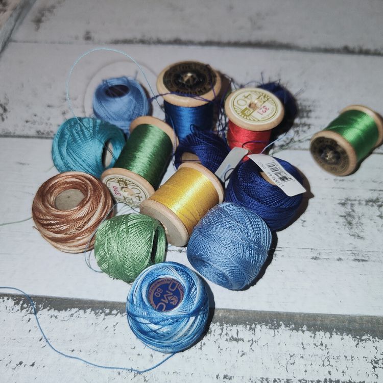 Stickgarn oder für Schiffchenspitze div. Farben | Kaufen auf Ricardo