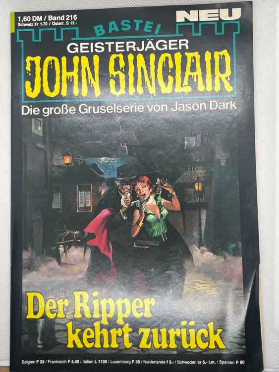 John Sinclair Band 216: Der Ripper kehrt zurück, 1. Auflage (Gebraucht ...