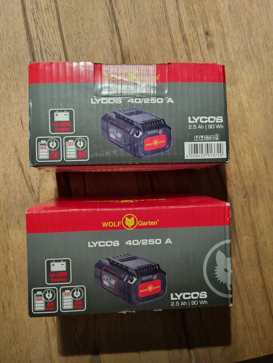 2 Akkus (NEU) Lycos 40/250A für Wolf Geräte | Kaufen auf Ricardo