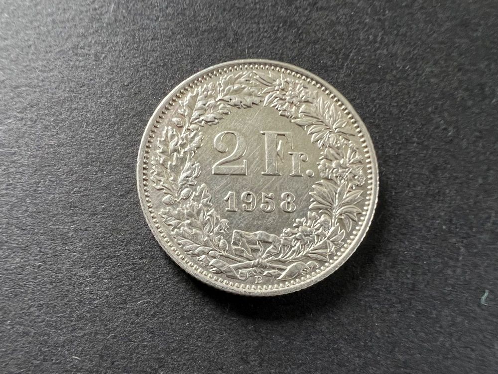 Antike Münze - 2.- Fr. - Jahrgang 1958 | Kaufen auf Ricardo