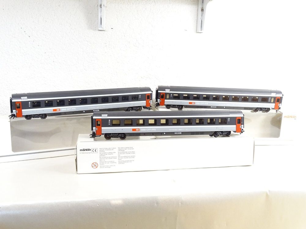 Märklin 3 x 4369 Personenwagen, Bpm SBB/CFF, H0, WS/AC,OVP (Gebraucht ...