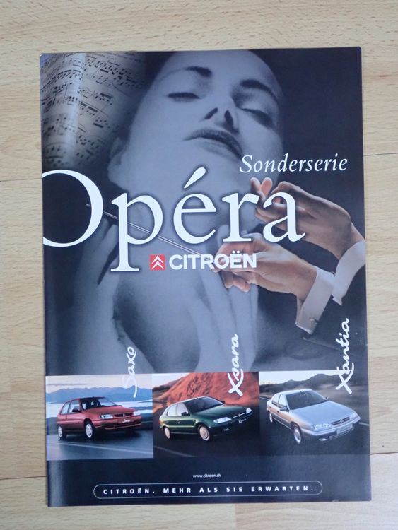 Citroen Saxo Xsara Xantia Opéra - Schweizer Prospekt - P1496 (Gebraucht ...