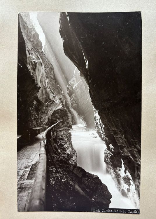 Antike Foto - Ende Tamina Schlucht, Quelle RAR! (Gebraucht) in ...