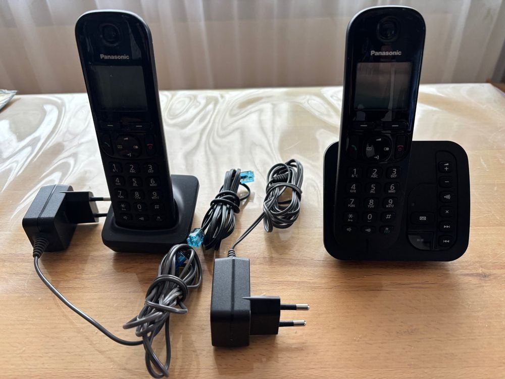 Panasonic Duo Set KX-TGC220SL DECT Telefon mit AB (Gebraucht) in ...