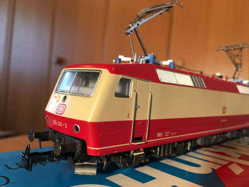 Märklin HO 3153 DB-Lok BR 120001-3 rot-beige, OVP (Gebraucht) in ...