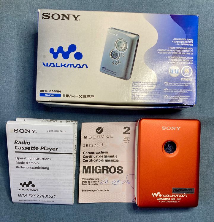Sony Walkman WM-FX522 Fun red (Gebraucht) in Aarberg für CHF 60 – mit ...