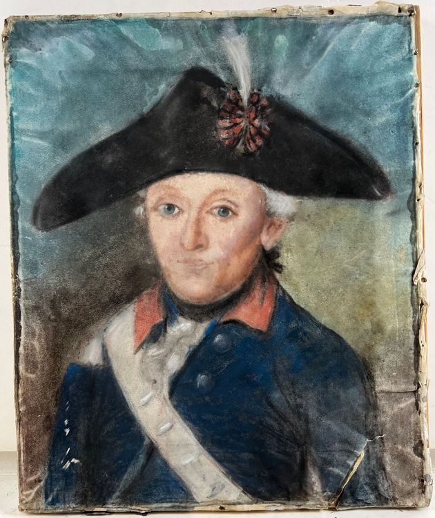 Antike Militär Kommandant Portrait Pastell kreide Sch.Notiz. | Kaufen auf Ricardo