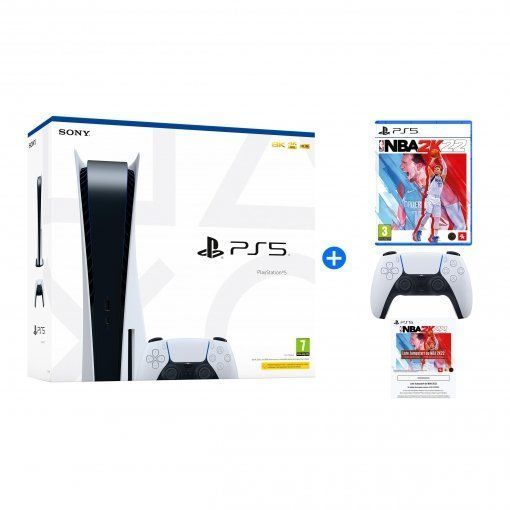 PS5 Disk, 3 Controllers +NBA 2K22 Set (Neu und originalverpackt) in ...