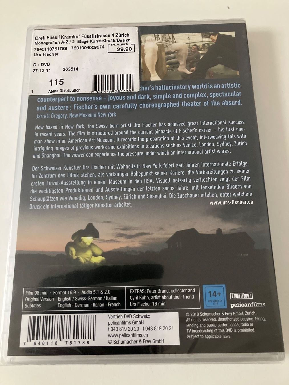 Urs Fischer (DVD) ein Film von Iwan Schumacher - Neuware (Gebraucht) in ...